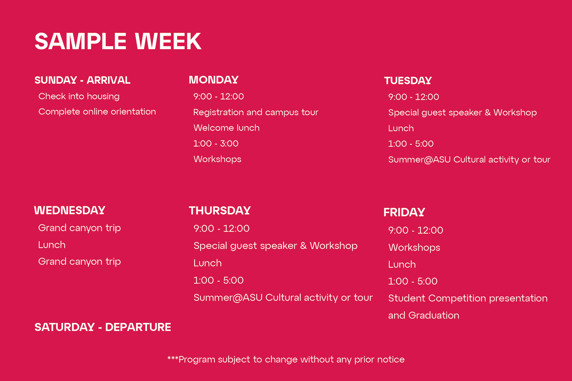 ASU Summer Experience 2025